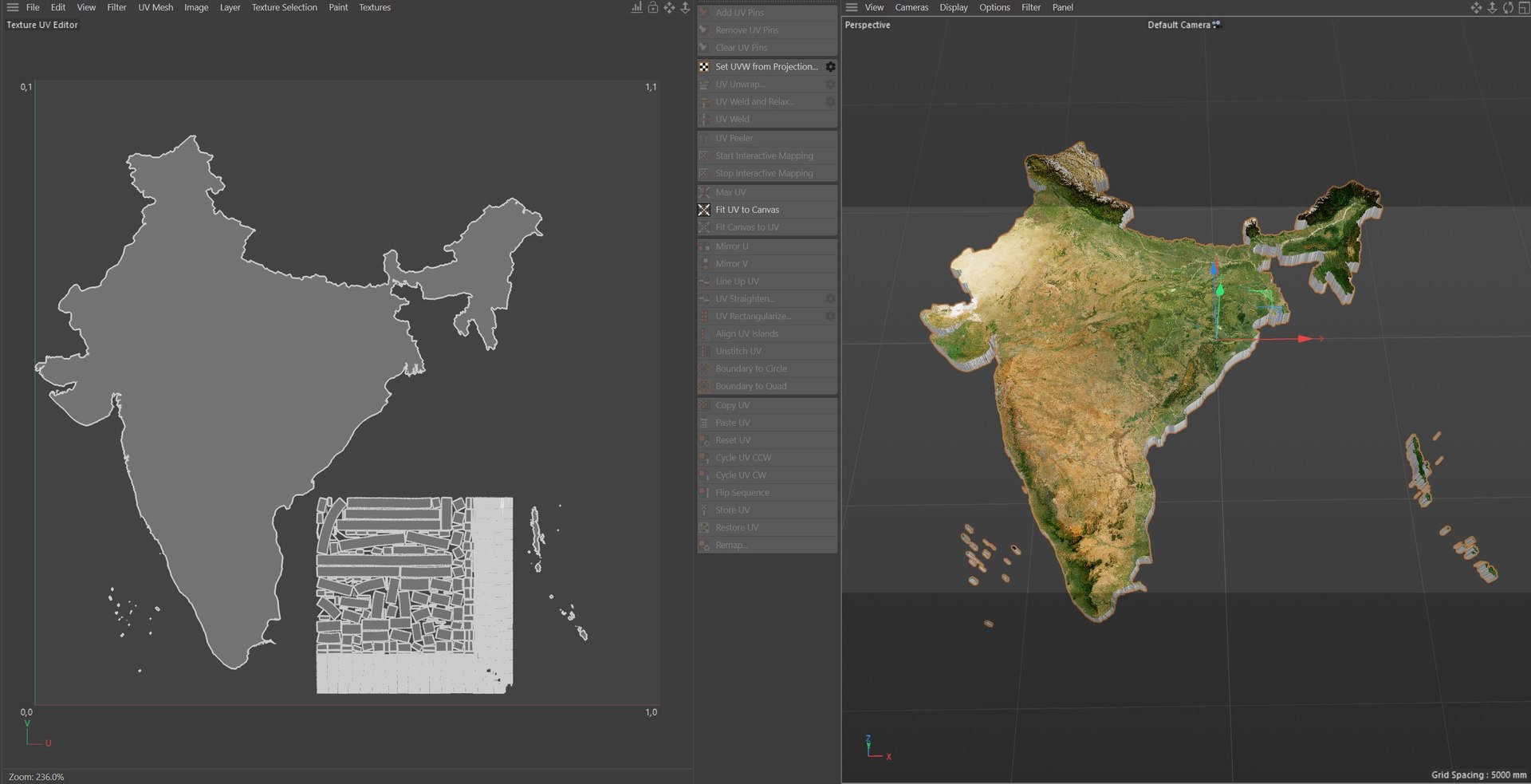3D India Terrain Map Model - TurboSquid 2336177