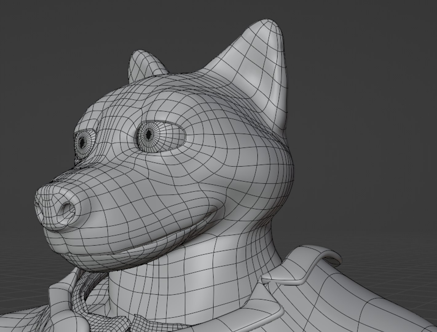 3D Model Rigged Anthro Wolf With Rigify Rig Low-poly 3D Model ...