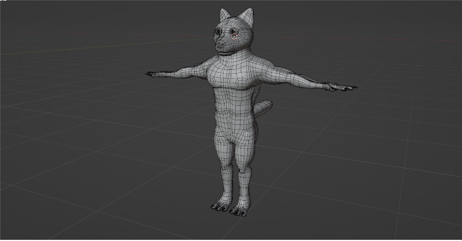 3D Model Rigged Anthro Wolf With Rigify Rig Low-poly 3D Model ...