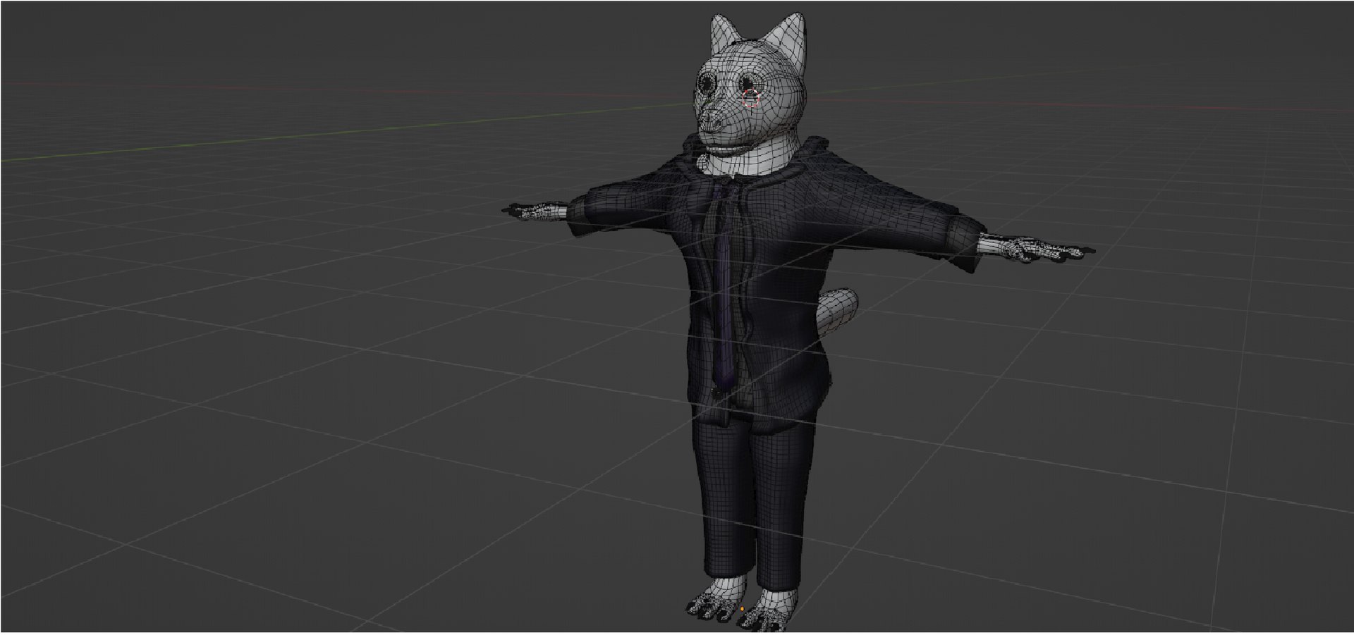 3D Model Rigged Anthro Wolf With Rigify Rig Low-poly 3D Model ...