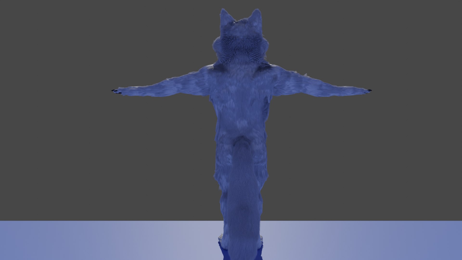 3D Model Rigged Anthro Wolf With Rigify Rig Low-poly 3D Model ...
