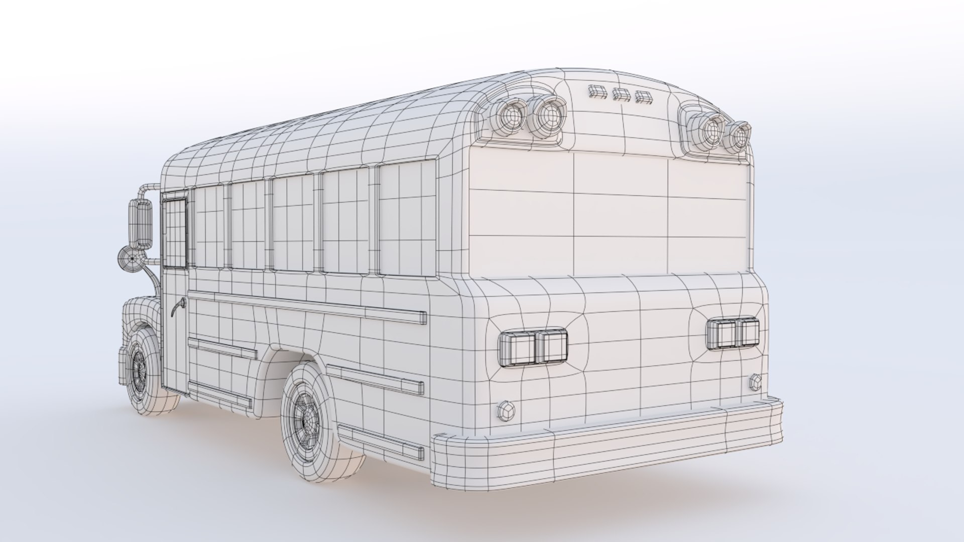 Cartoon Toy School Bus 3D Model - TurboSquid 1499507