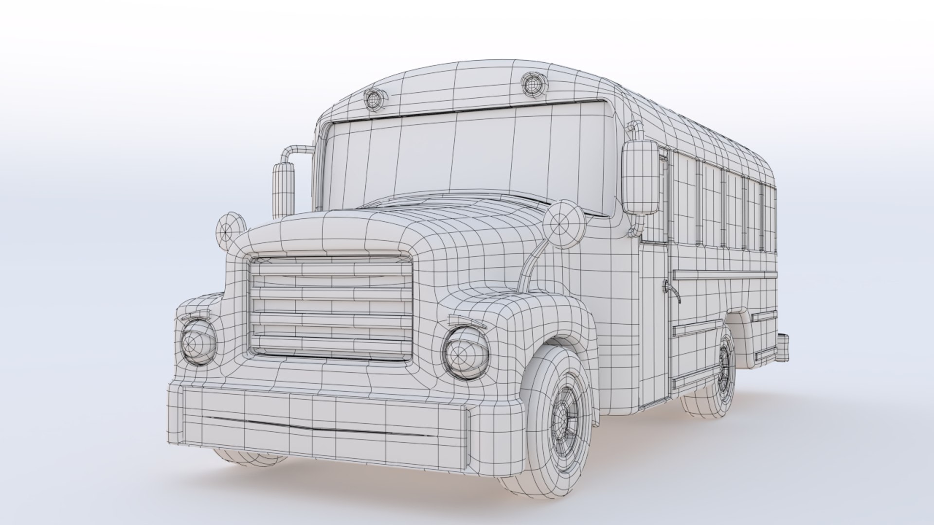 Cartoon Toy School Bus 3D Model - TurboSquid 1499507