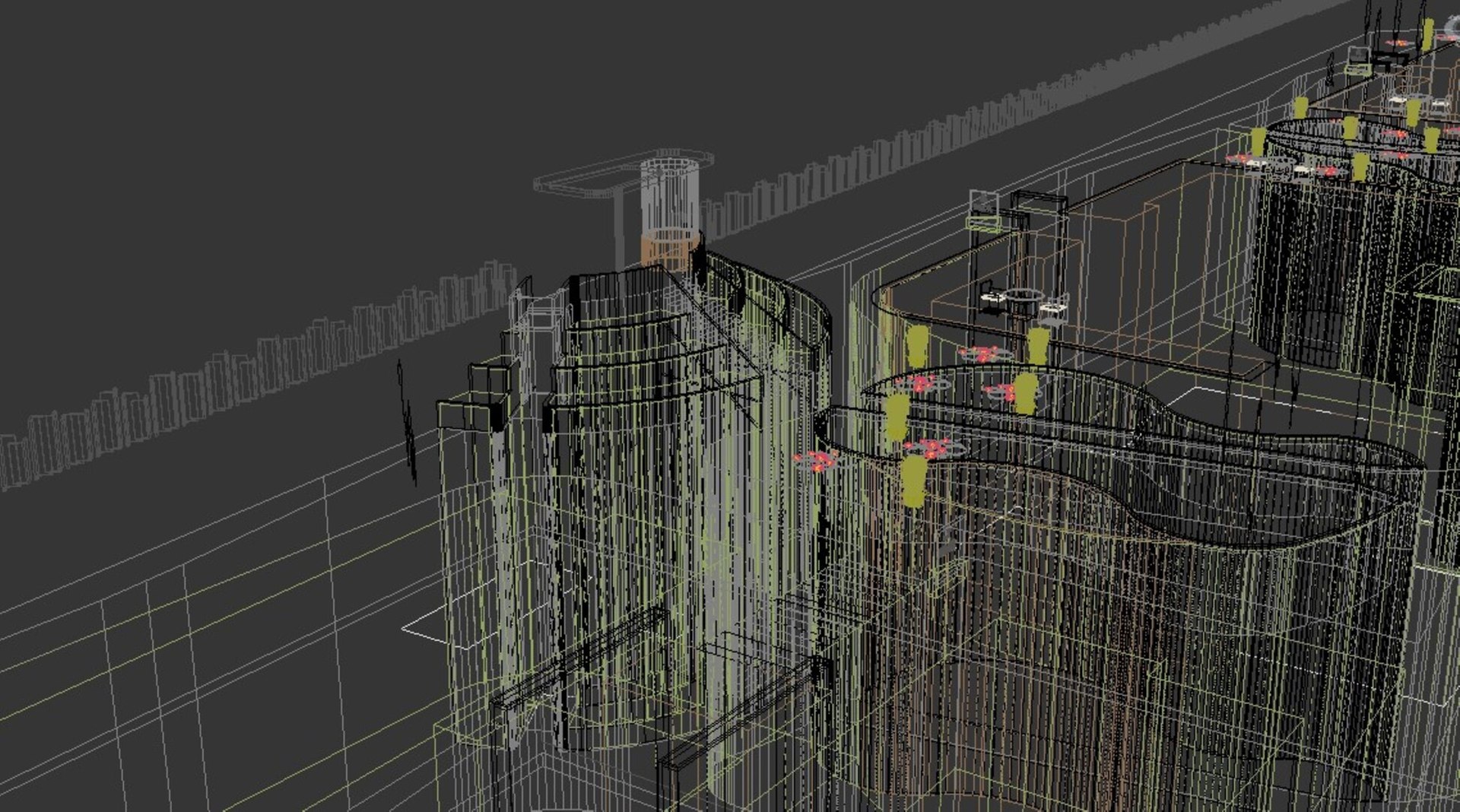 3D Model Modern Entrance Or Gate And Fence Low-poly 3D Model ...
