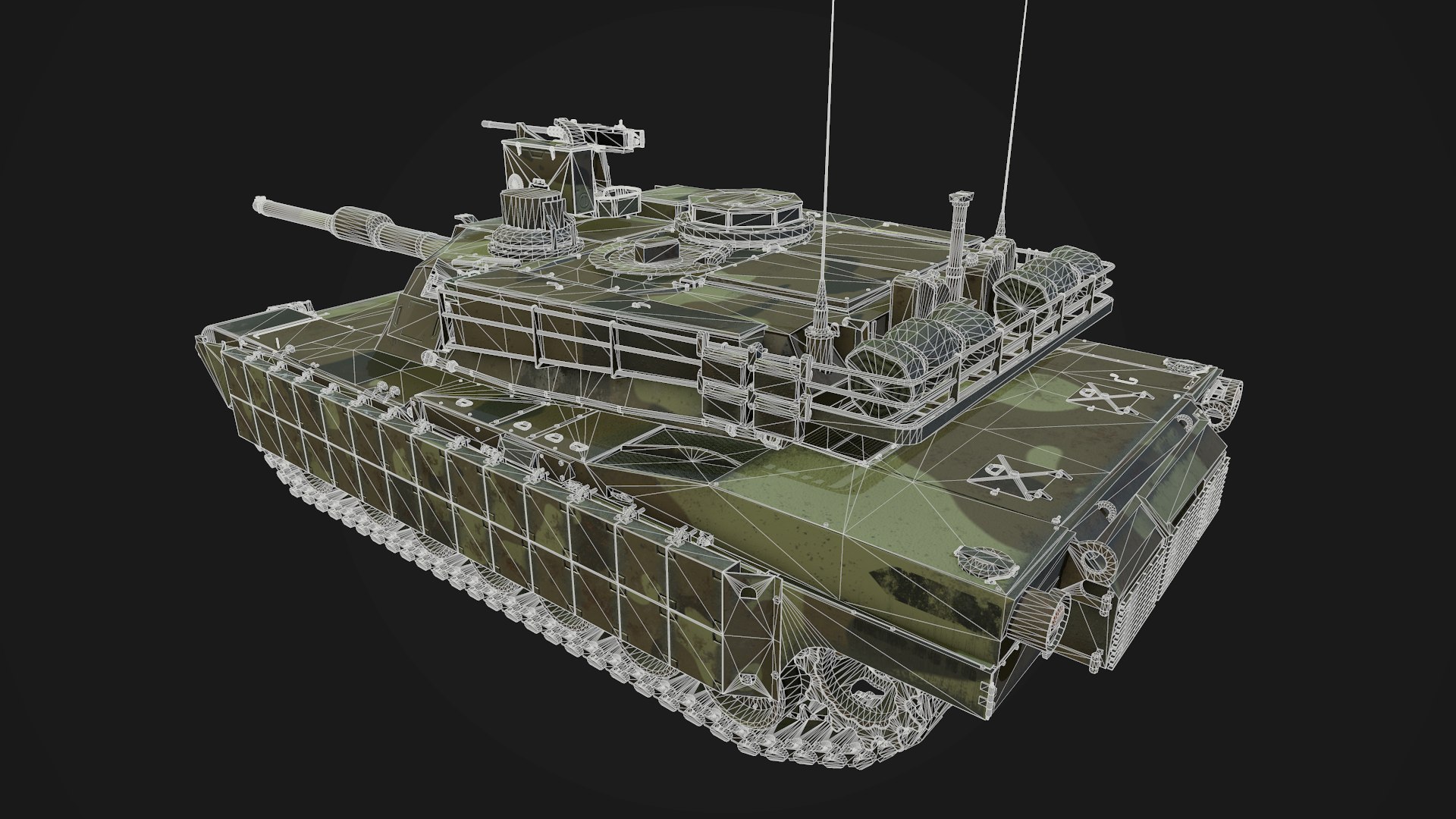 3D M1A2 Abrams With TUSK Model - TurboSquid 2379033