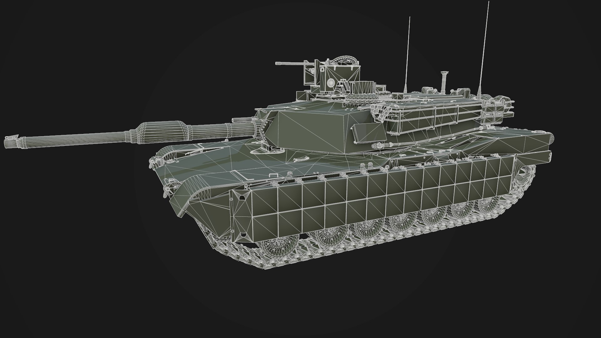 3D M1A2 Abrams With TUSK Model - TurboSquid 2379033
