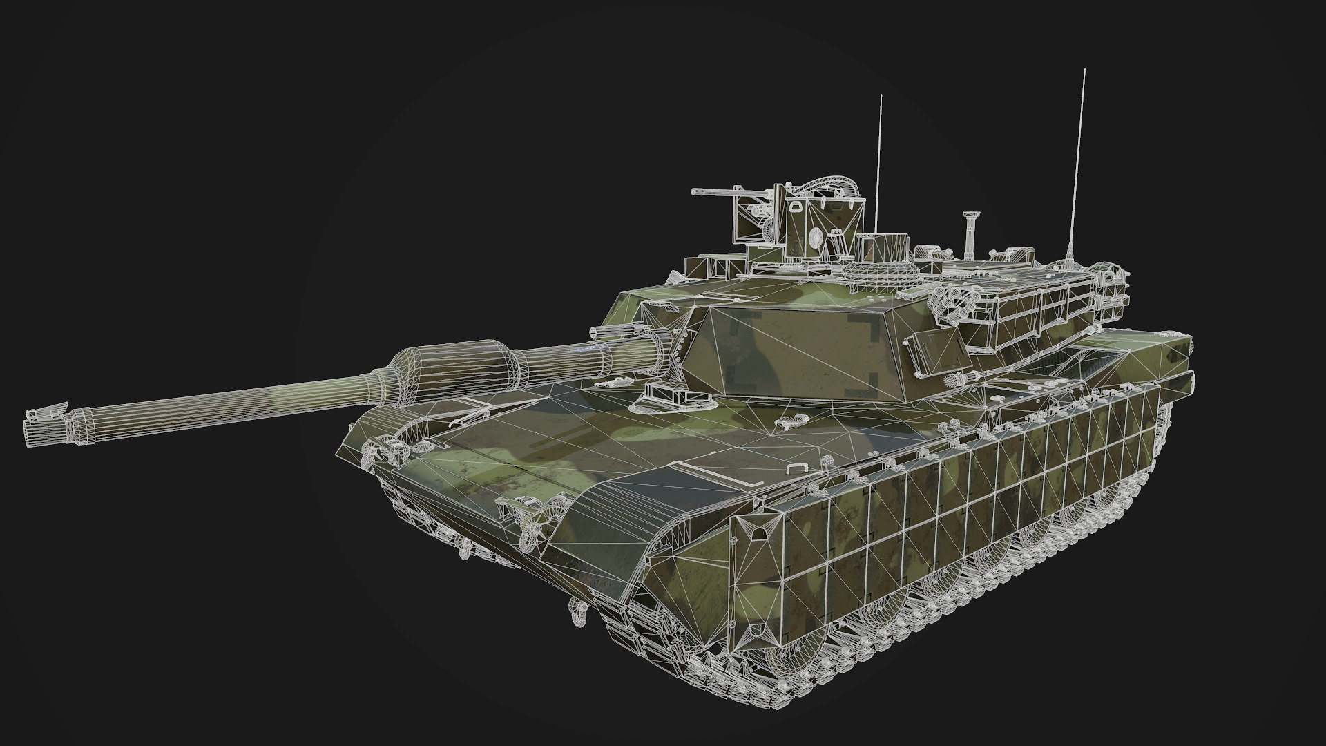 3D M1A2 Abrams With TUSK Model - TurboSquid 2379033
