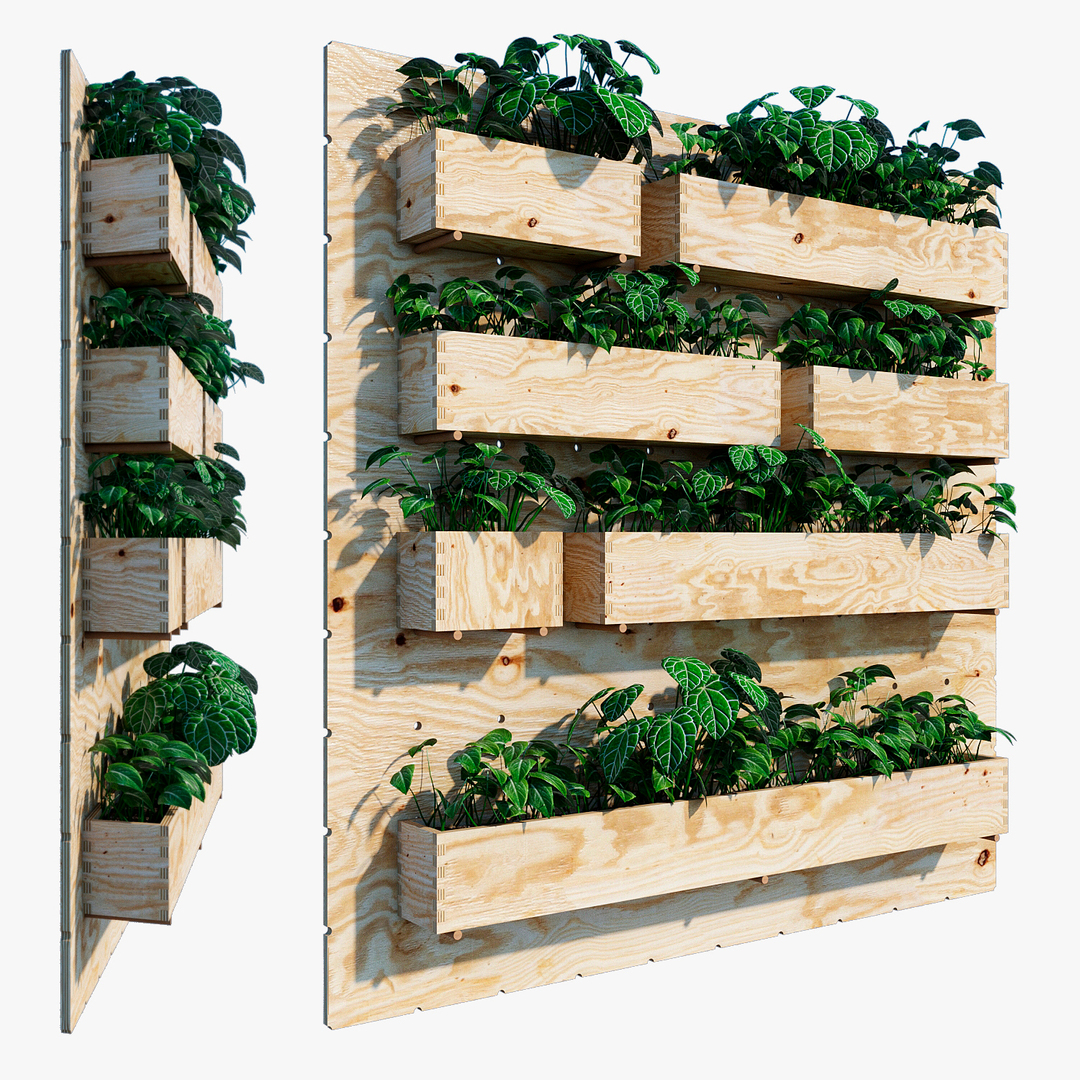 3D planter box model - TurboSquid 1169411