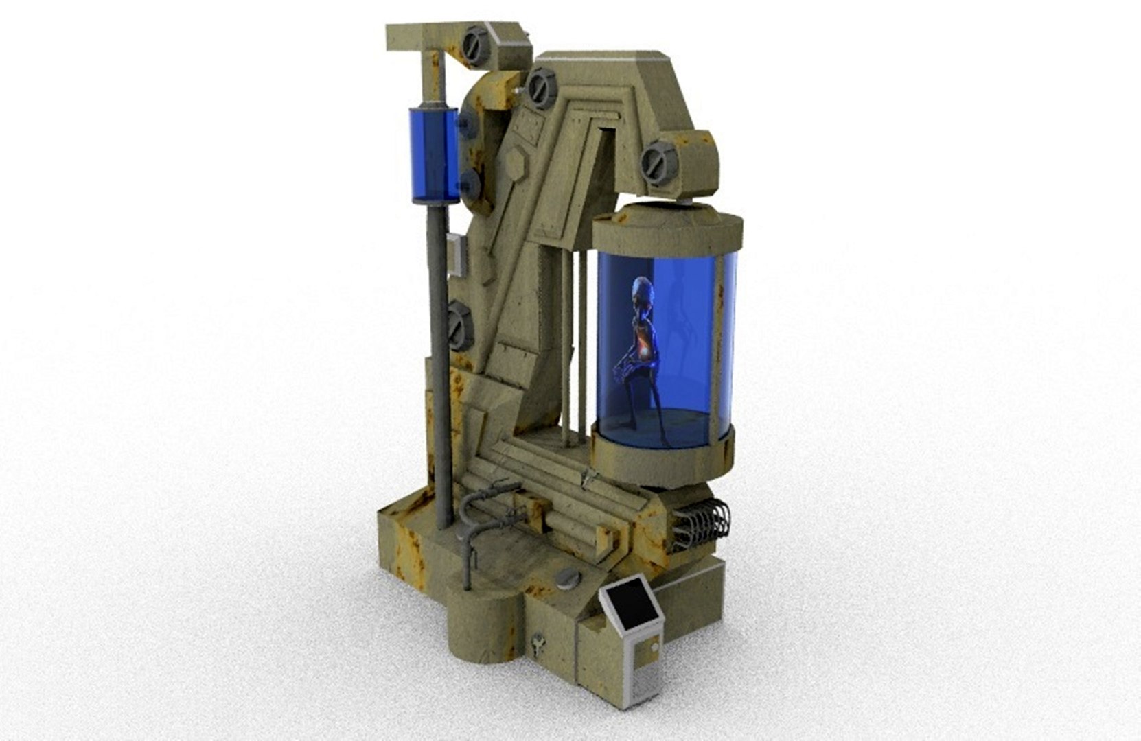 3D Cryo Capsule Sci-fi Cryopod - TurboSquid 2026679