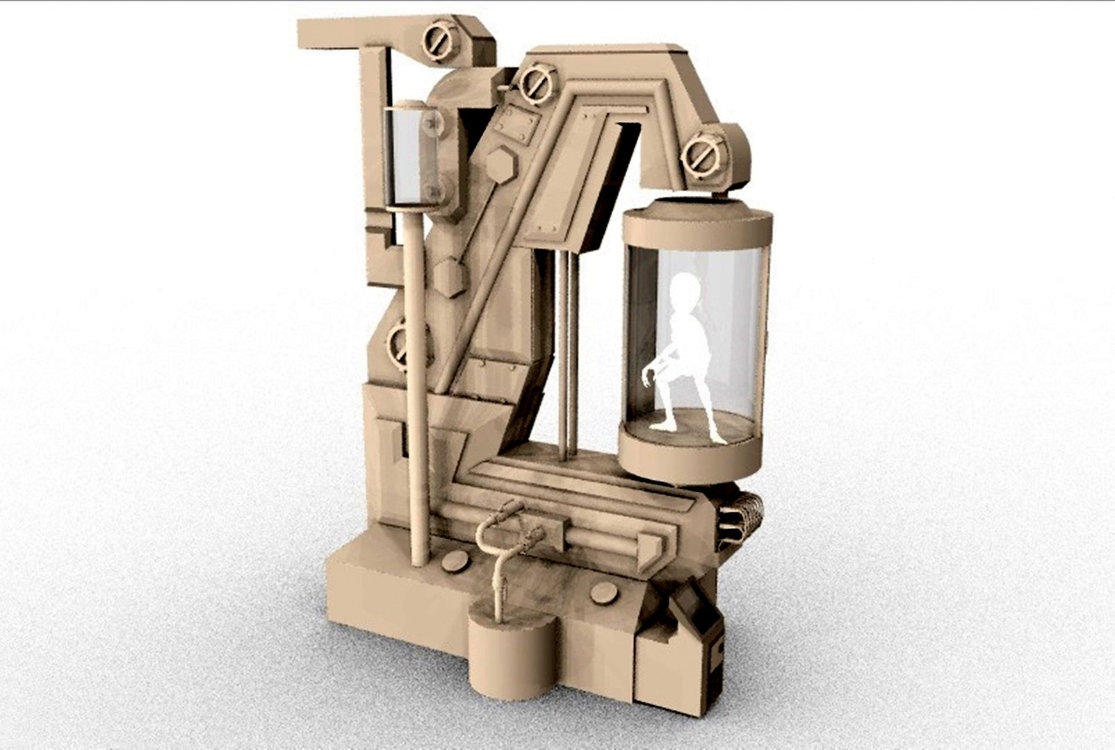 3D Cryo Capsule Sci-fi Cryopod - TurboSquid 2026679