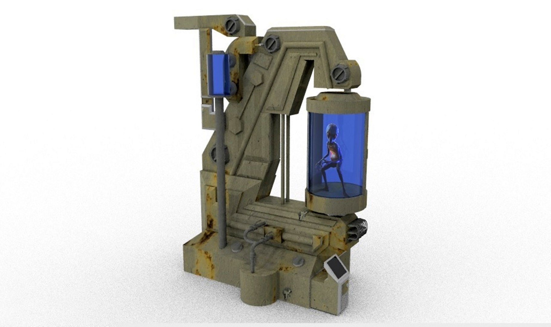 3D Cryo Capsule Sci-fi Cryopod - TurboSquid 2026679