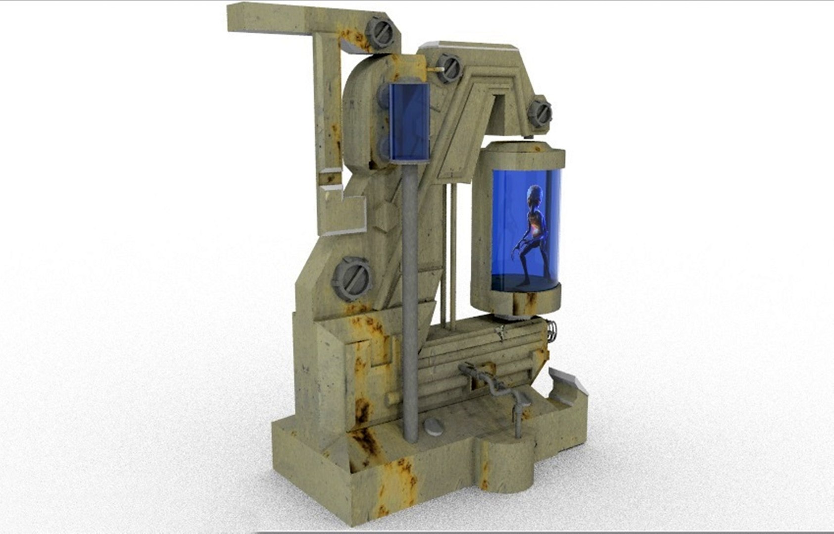 3D Cryo Capsule Sci-fi Cryopod - TurboSquid 2026679