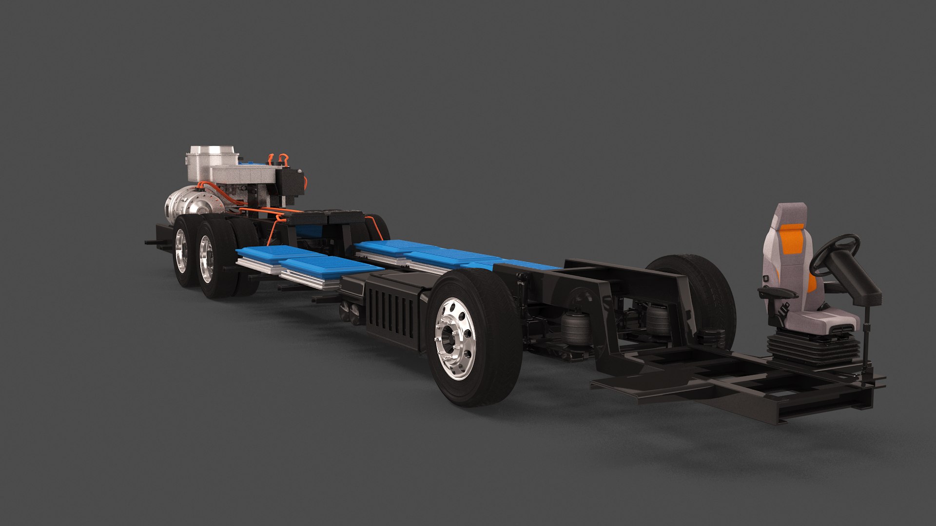 3D Model Electric Bus Chassis - TurboSquid 1580151
