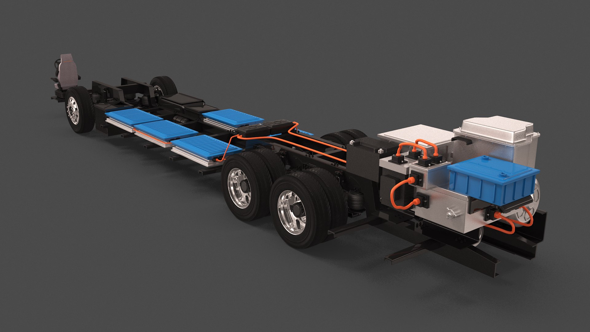 3D Model Electric Bus Chassis - TurboSquid 1580151