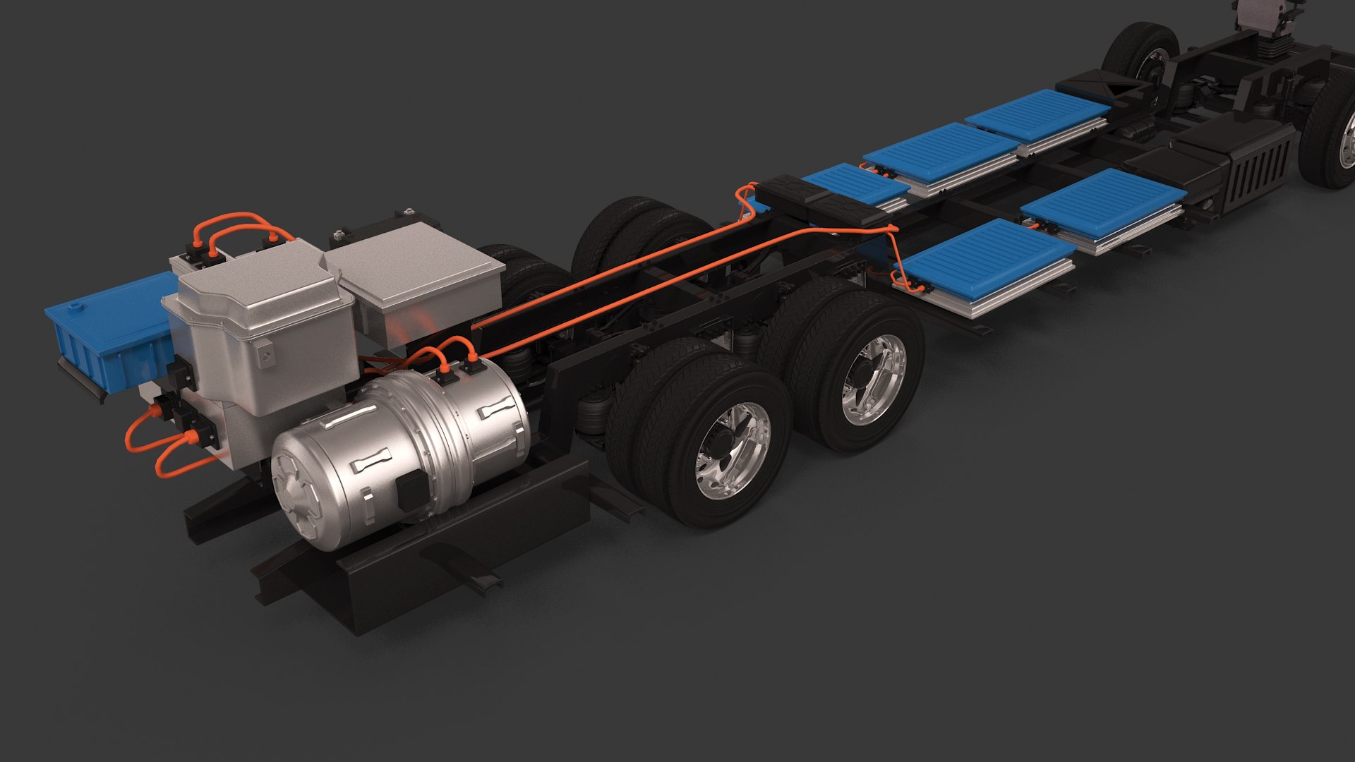 3D Model Electric Bus Chassis - TurboSquid 1580151