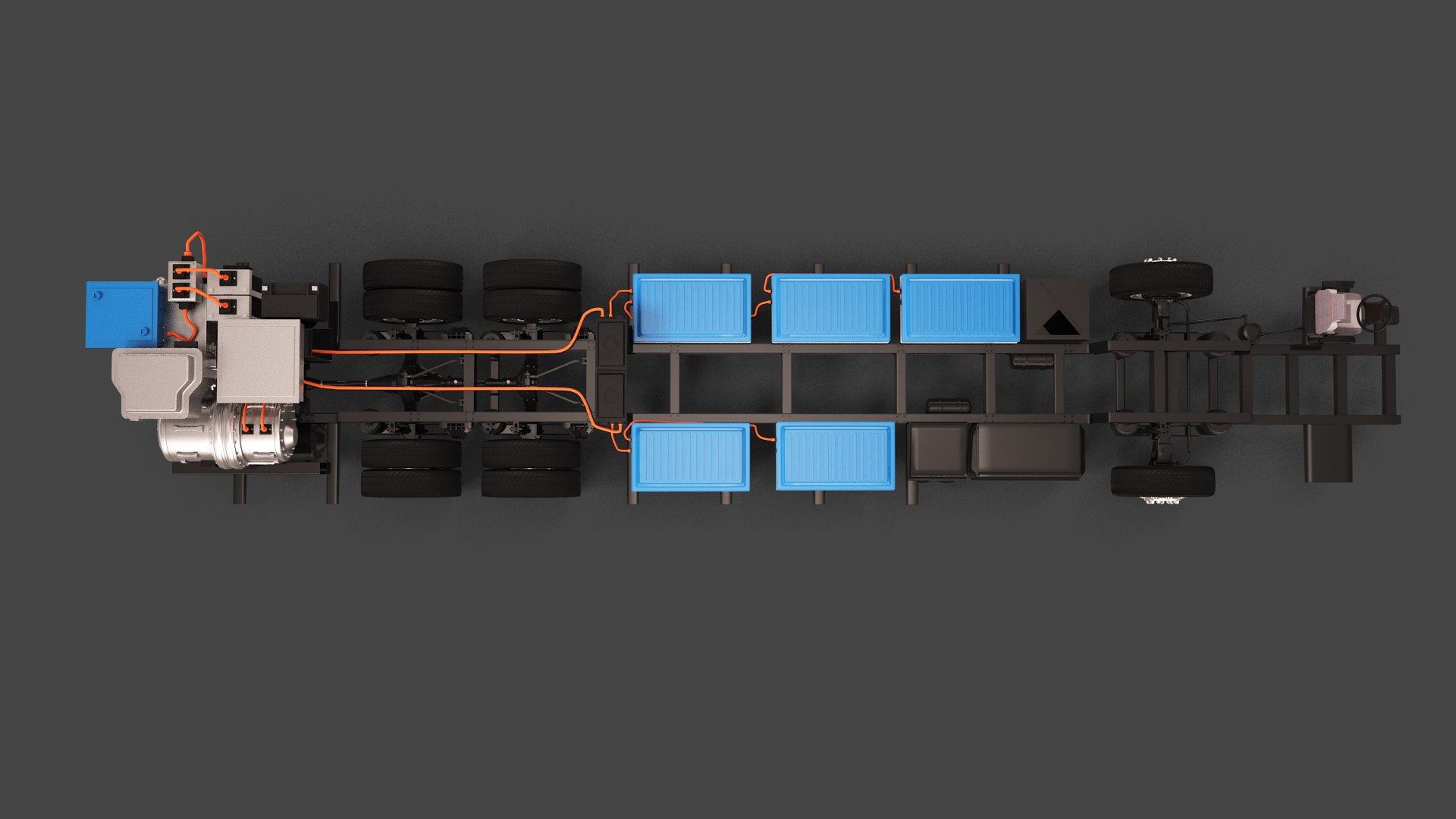 3D Model Electric Bus Chassis - TurboSquid 1580151