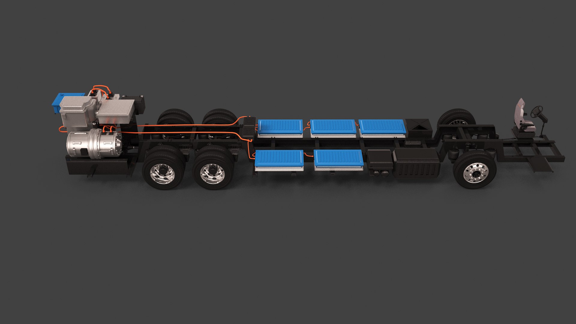 3D Model Electric Bus Chassis - TurboSquid 1580151