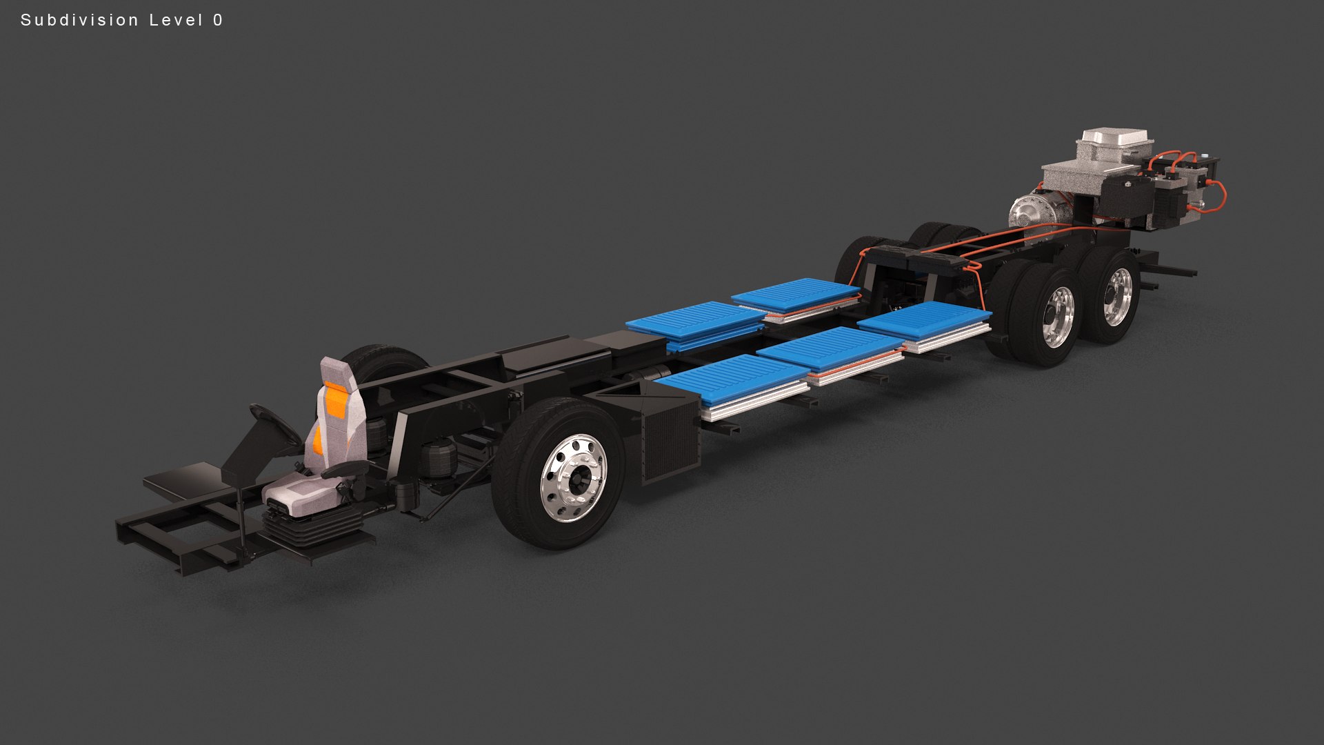 3D Model Electric Bus Chassis - TurboSquid 1580151