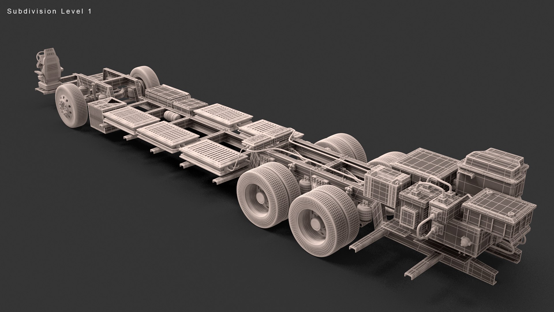 3D Model Electric Bus Chassis - TurboSquid 1580151