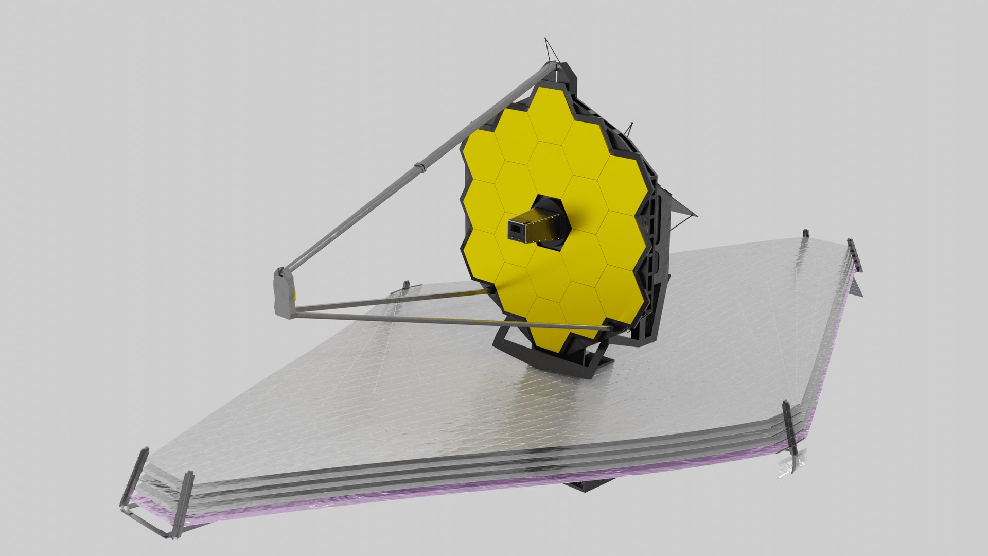 3D Model JWST Space Telescope - TurboSquid 1932615