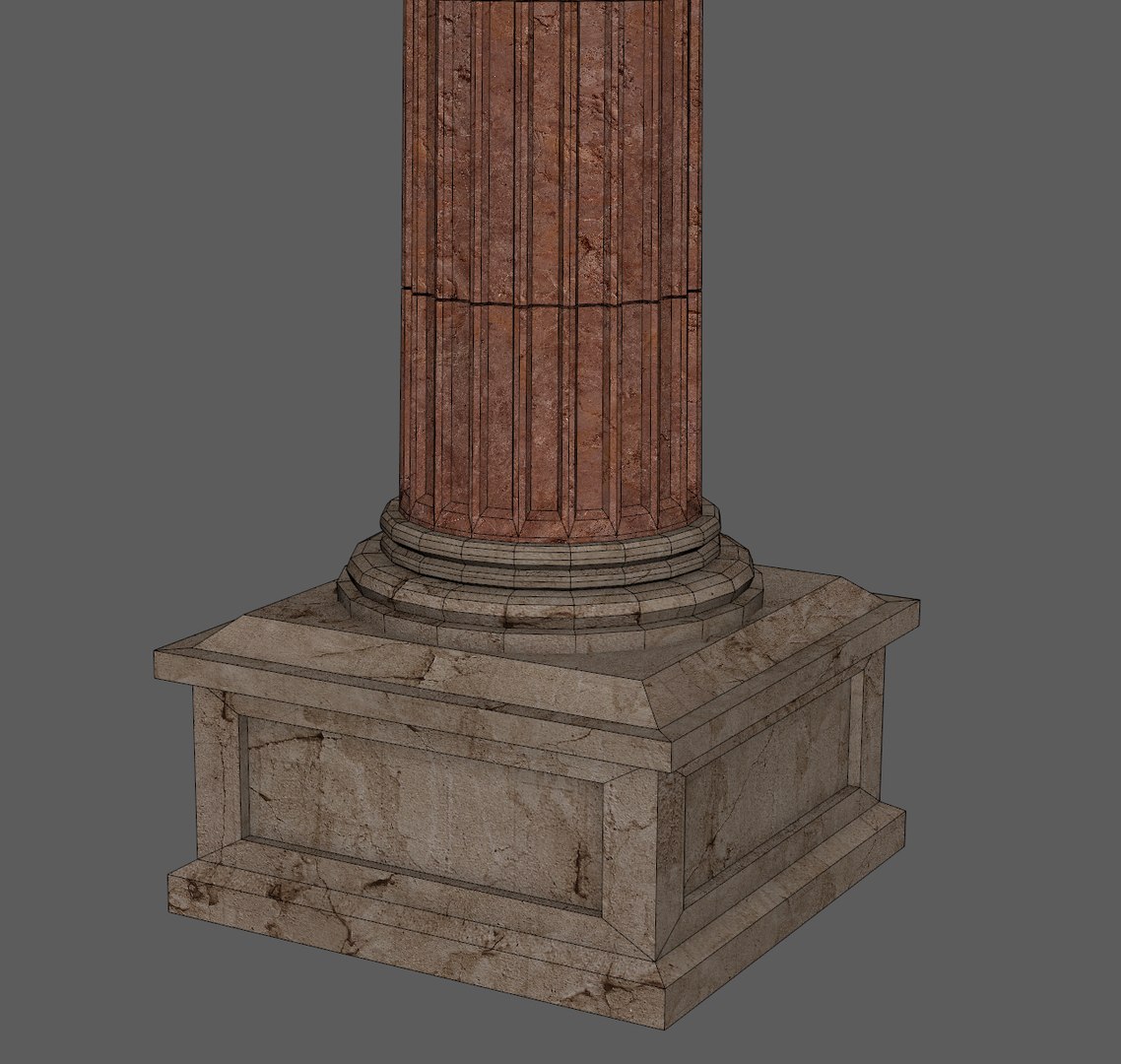 Classic Column 3D - TurboSquid 1388061