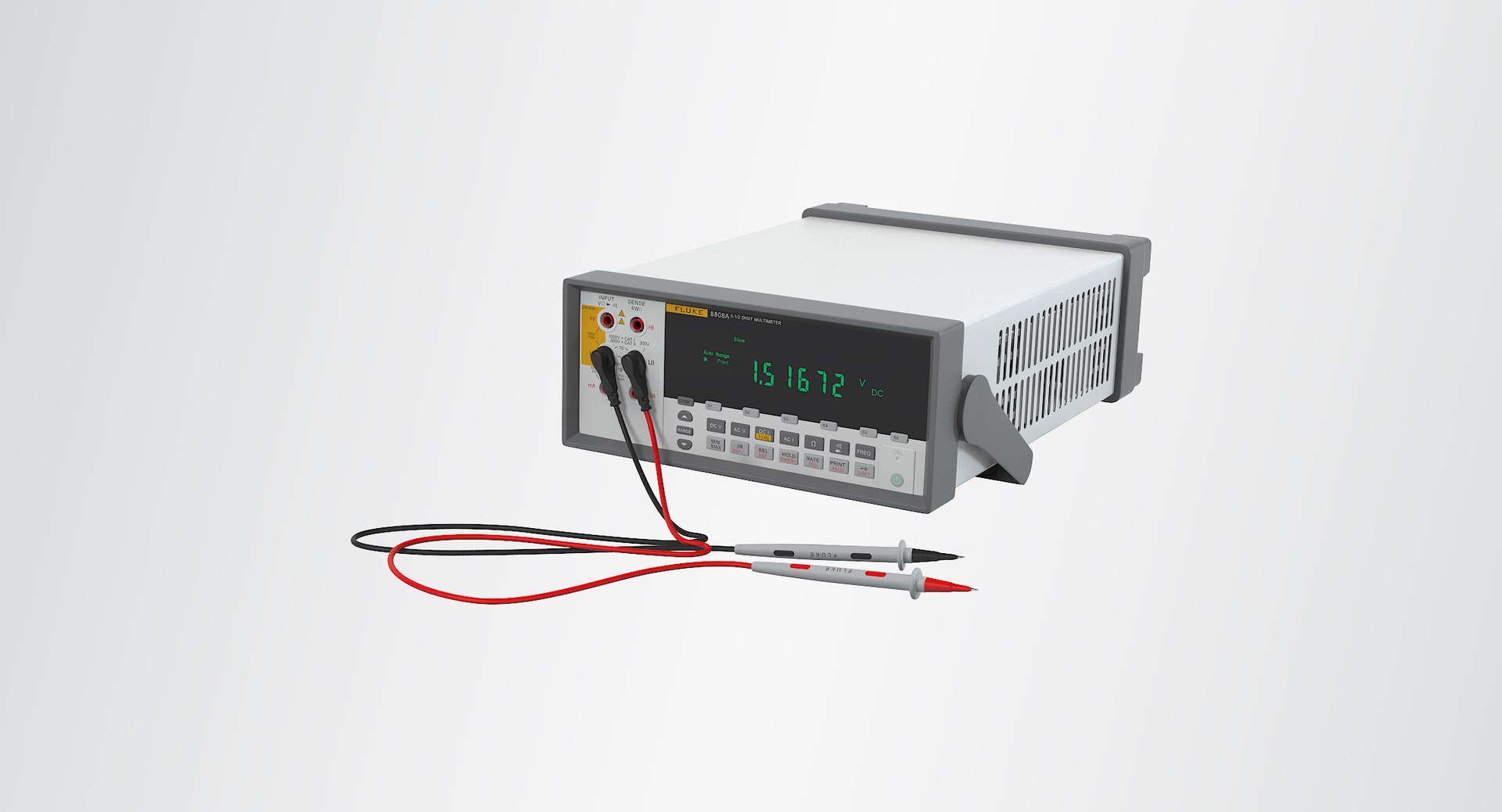 3d Model Fluke 8808a Digital