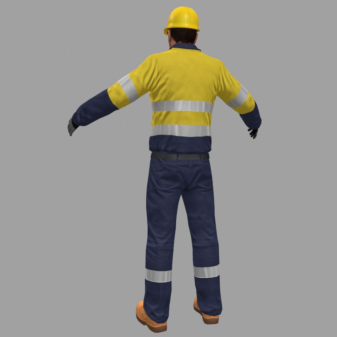 Miner Safety Worker 3D Model - TurboSquid 1355776