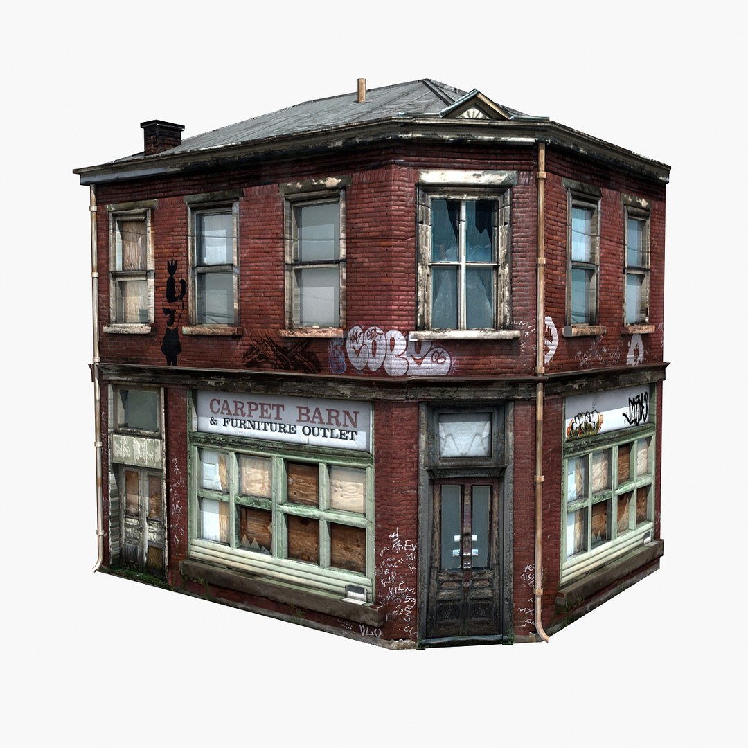 Free Realistic Old Building 3d Model