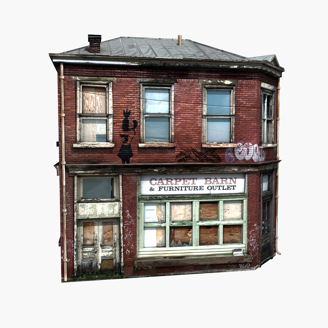 Free Realistic Old Building 3d Model