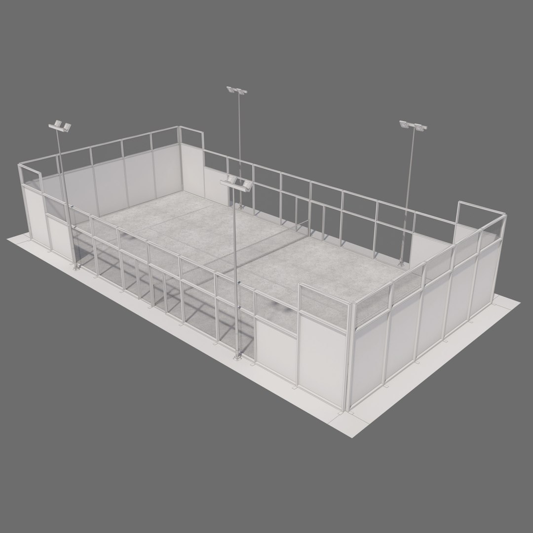 3D Padel Court MAX TS Model - TurboSquid 1741068