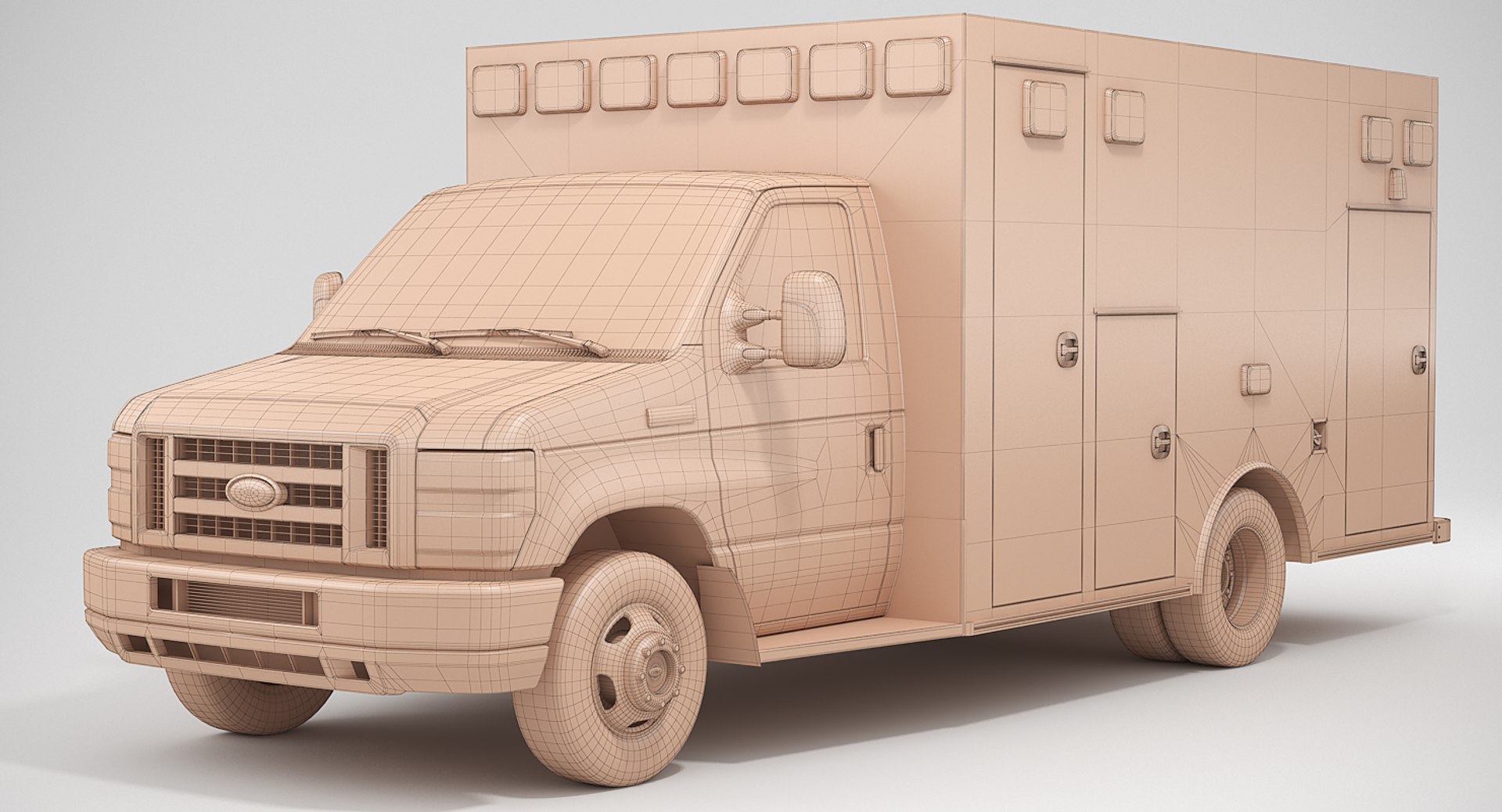 3D Model E-series Ambulance Interior - TurboSquid 1401795