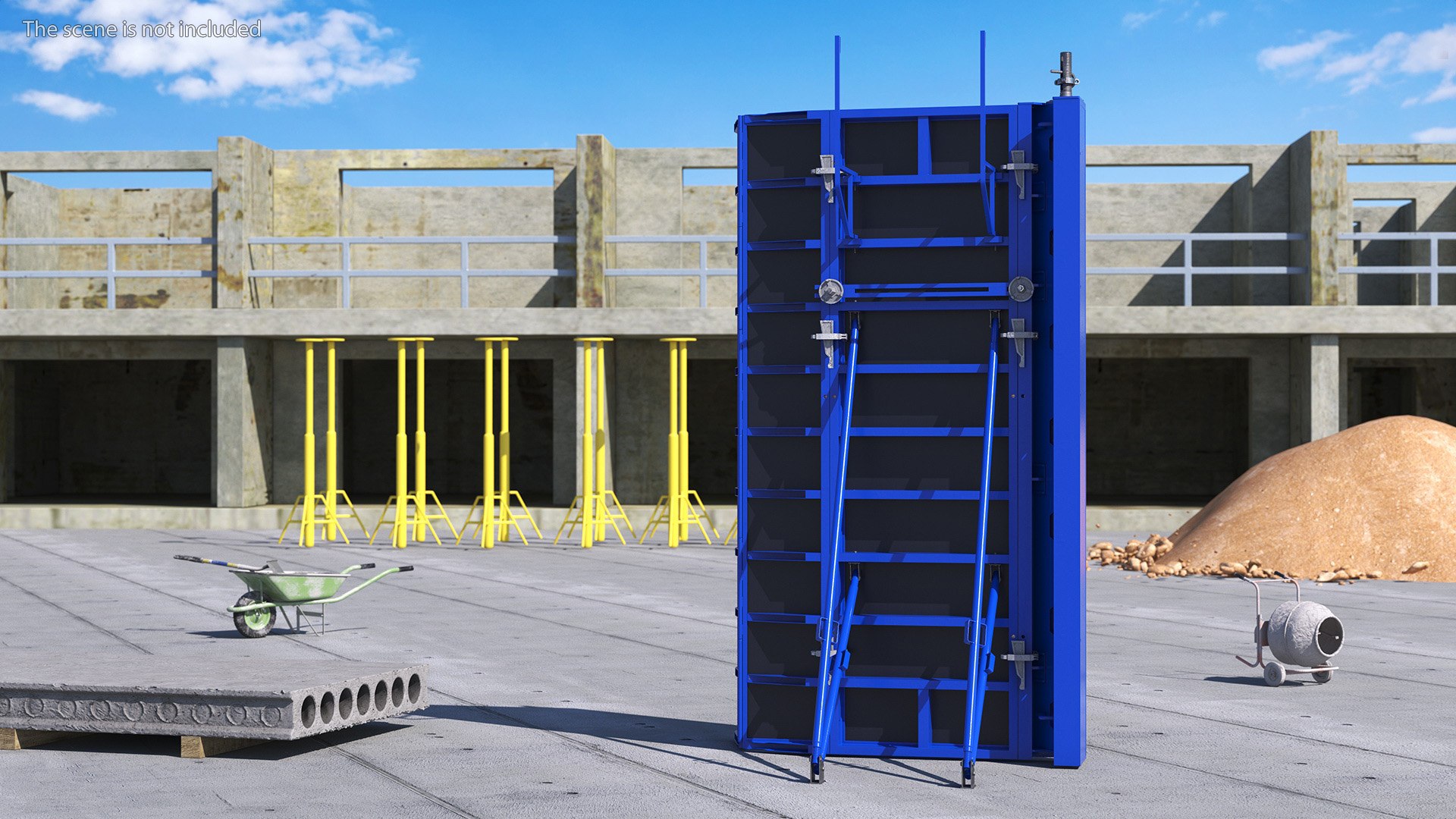 Construction Formwork Blue 3D - TurboSquid 2065221