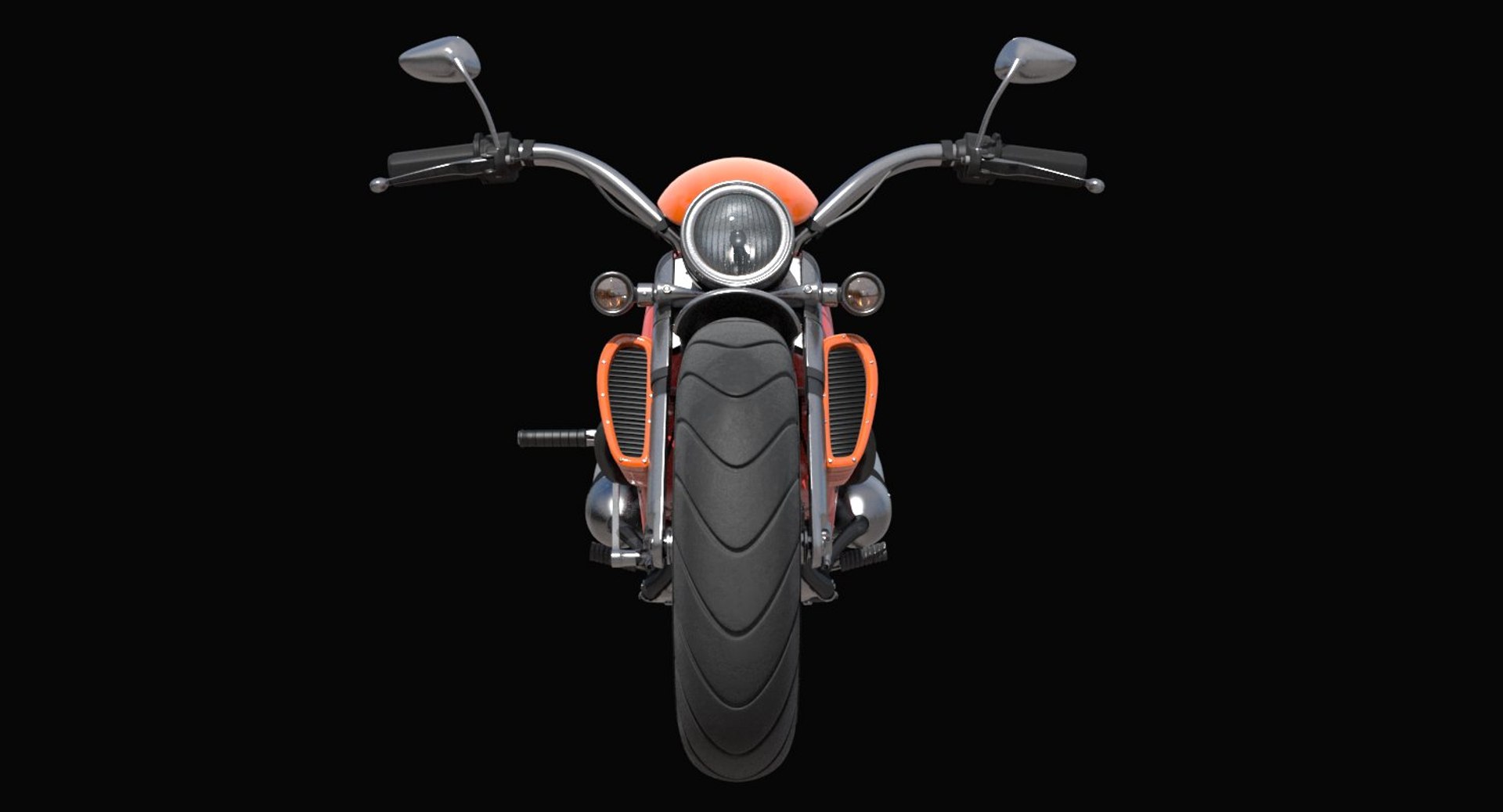 3d model rigged harley davidson