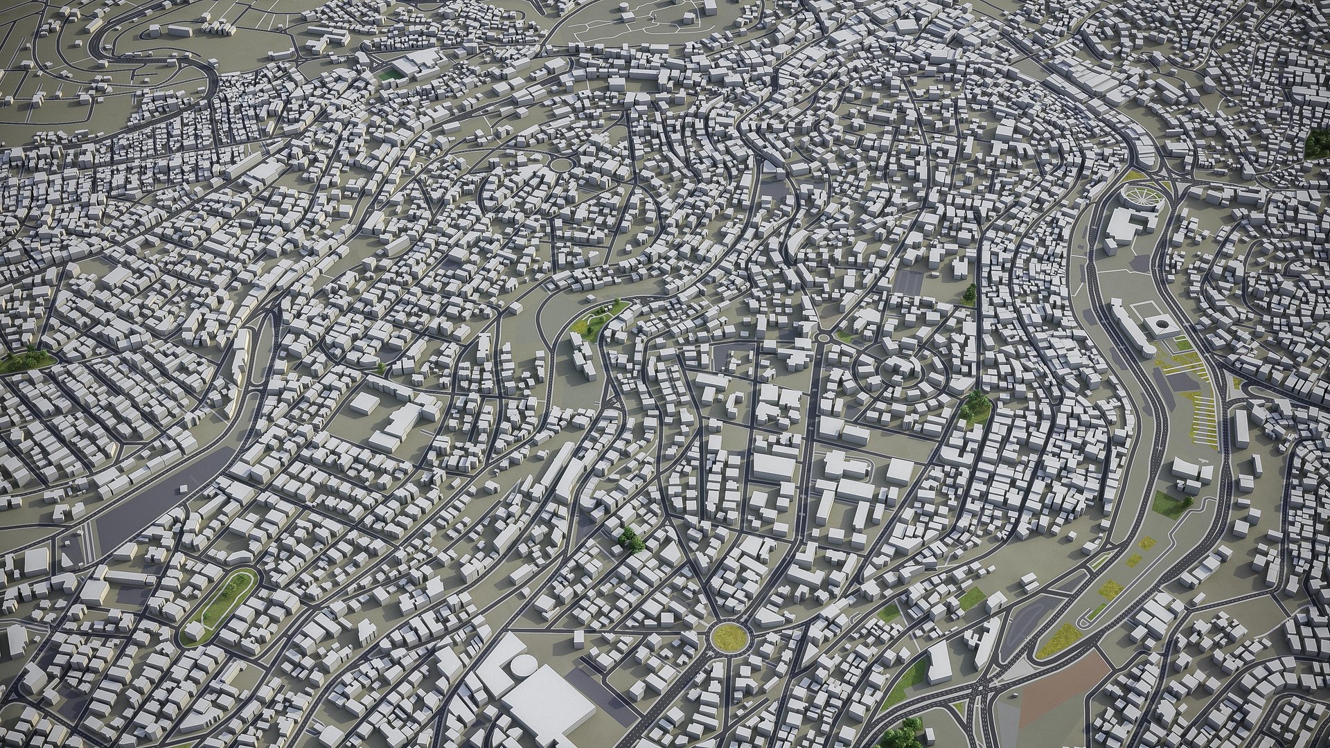Amman Surrounding - Model - TurboSquid 1500693
