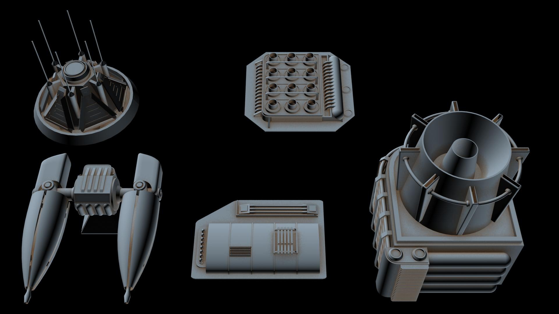 3D Starship Greeble 5 Model - TurboSquid 1206716