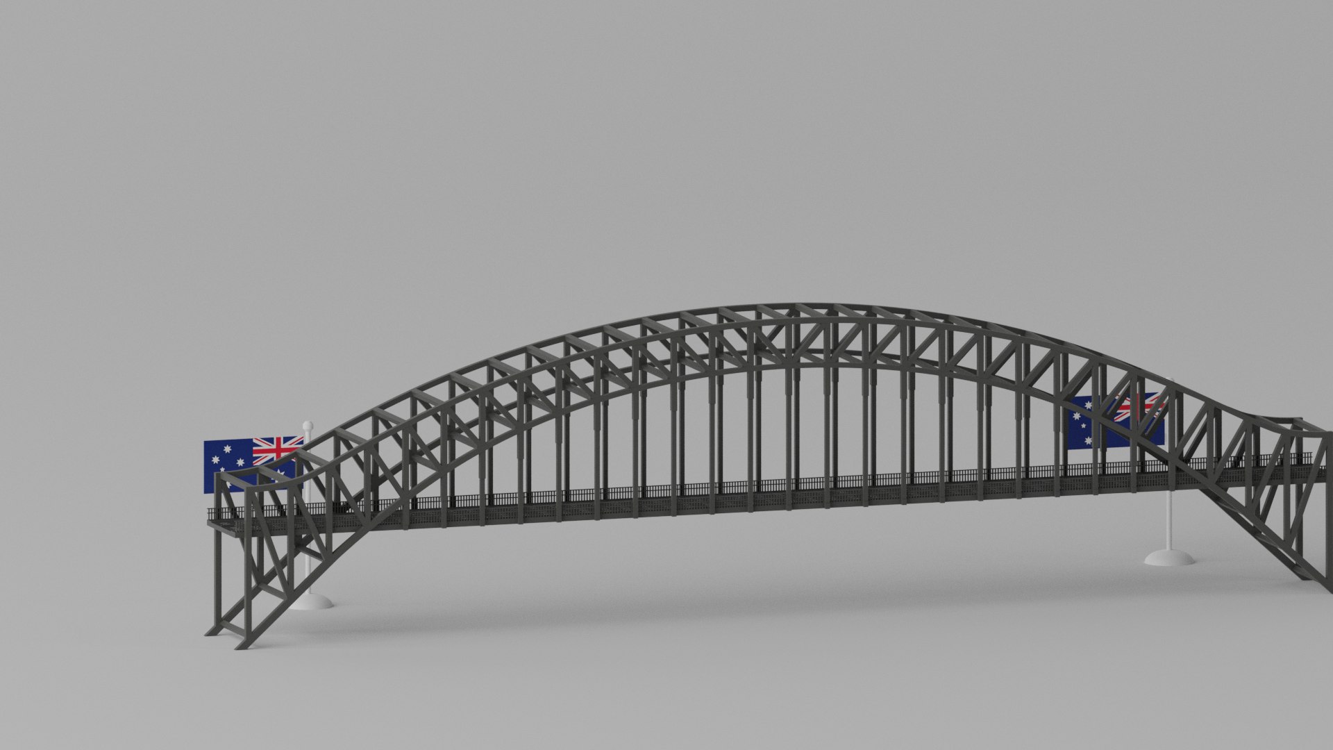 Sydney Harbour Bridge Australia Model - TurboSquid 2203169
