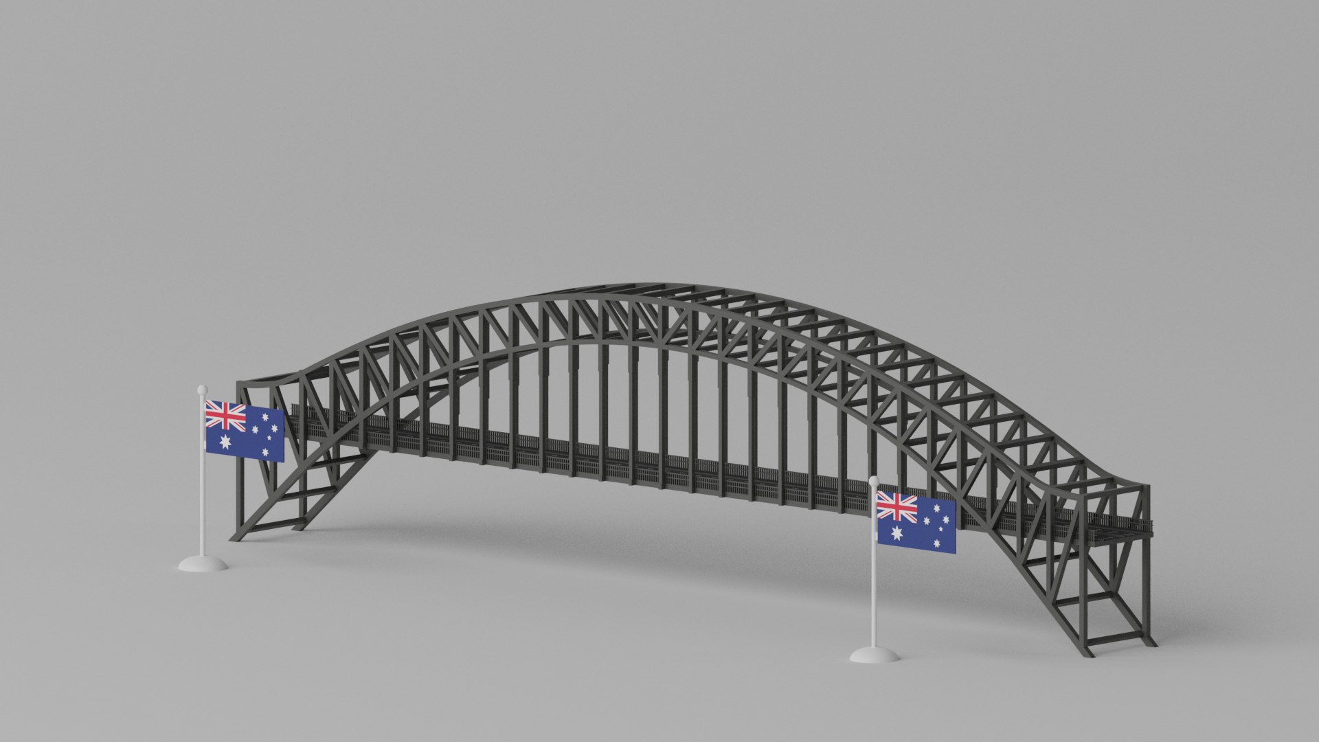 Sydney Harbour Bridge Australia Model - TurboSquid 2203169