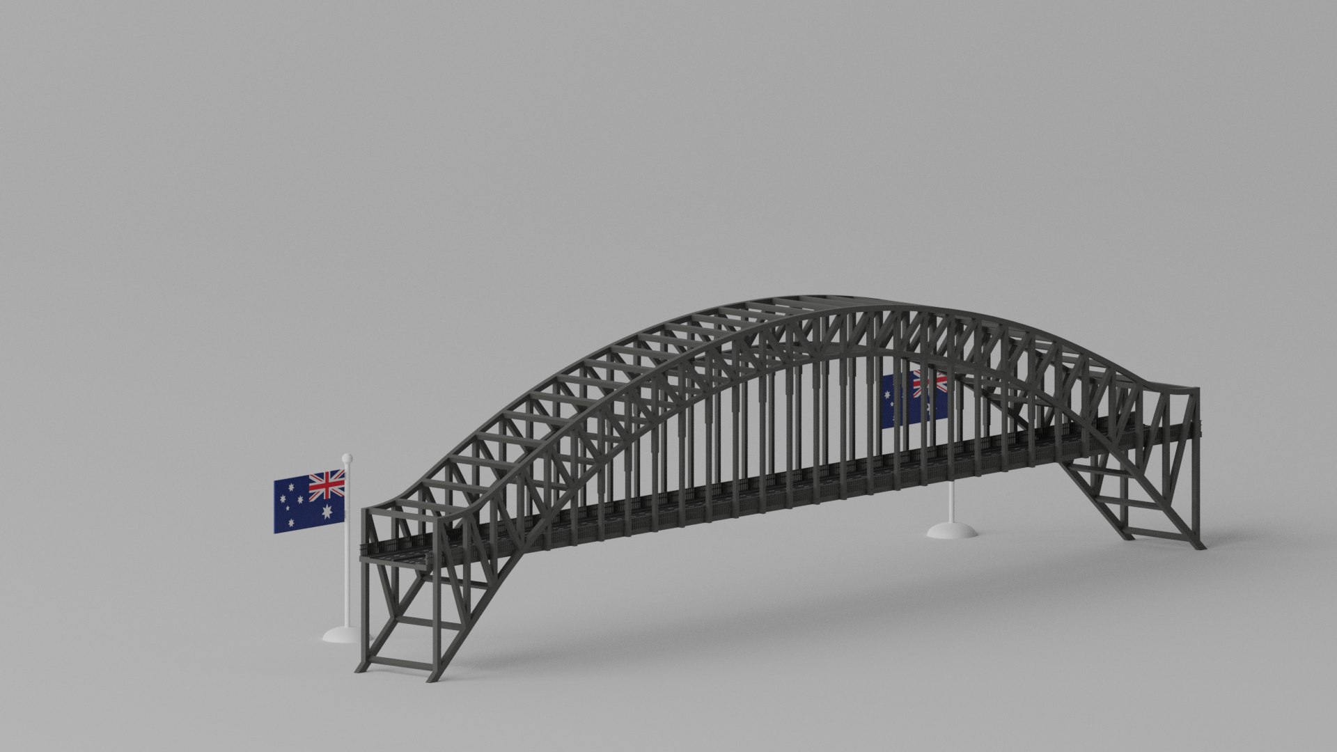 Sydney Harbour Bridge Australia Model - TurboSquid 2203169