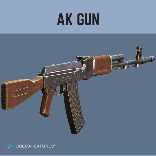 3D ak gun - TurboSquid 1209058