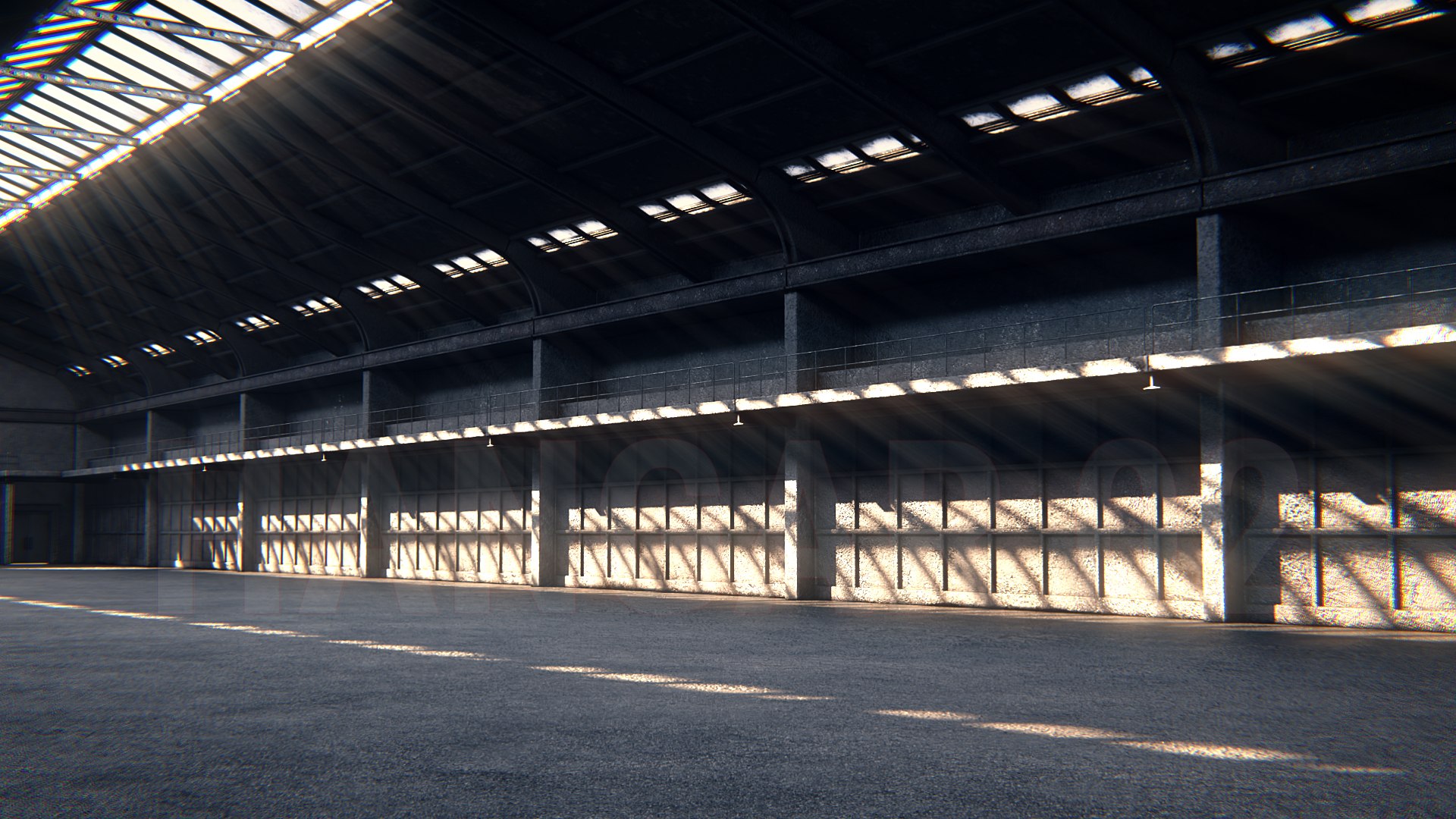 3D Hangar 02 PBR - TurboSquid 2360279