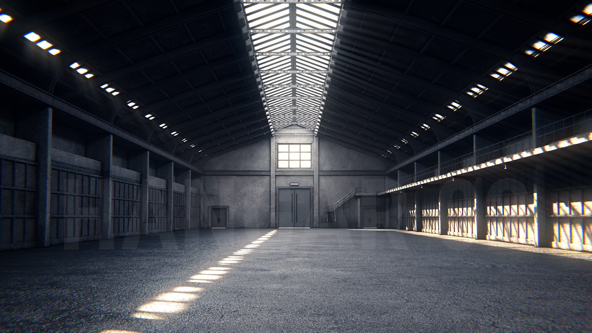 3D Hangar 02 PBR - TurboSquid 2360279