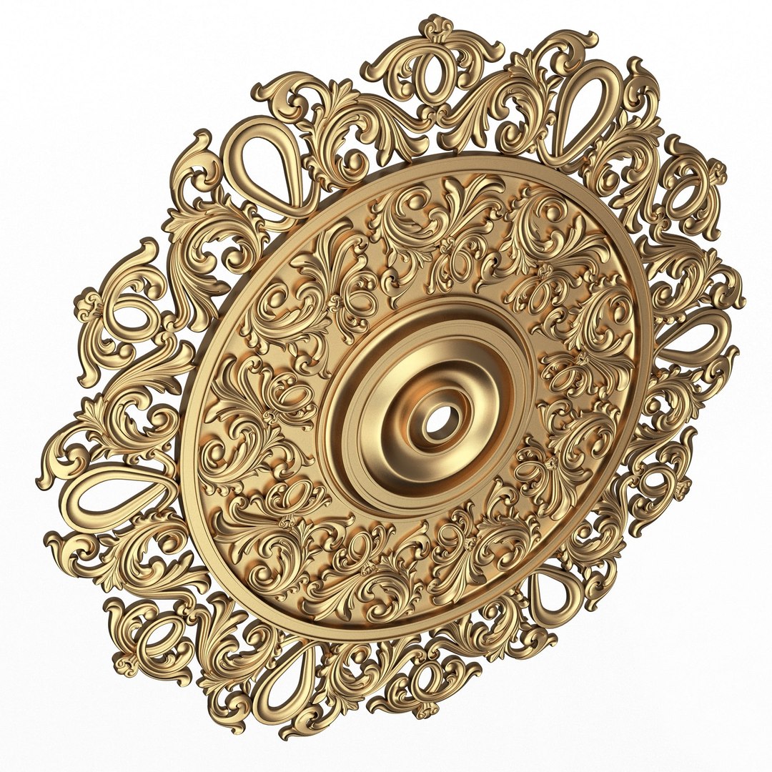 Ceiling Rosette 09 3D model - TurboSquid 2173687