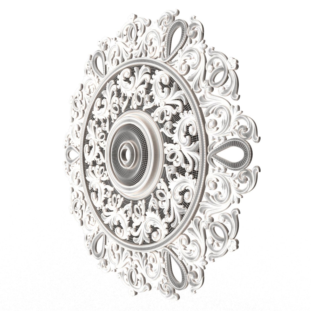 Ceiling Rosette 09 3D model - TurboSquid 2173687