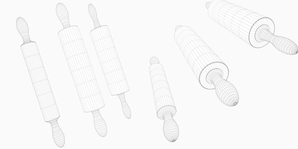 3D rolling pins - TurboSquid 1156091