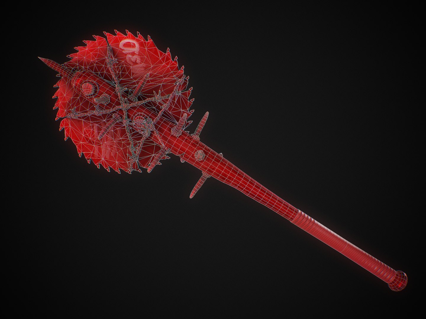 Spike Blade Bat Game Asset Weapon 3D Model - TurboSquid 2105132
