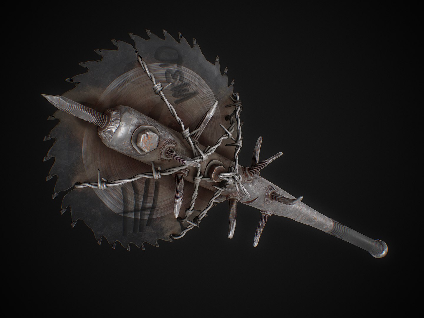 Spike Blade Bat game asset weapon 3D model - TurboSquid 2105132