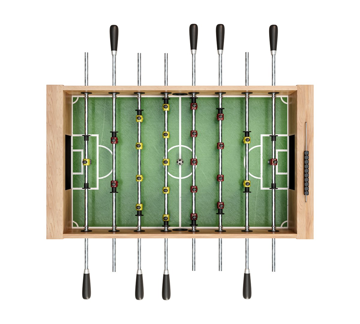 3D Vintage Foosball Table - TurboSquid 2029377