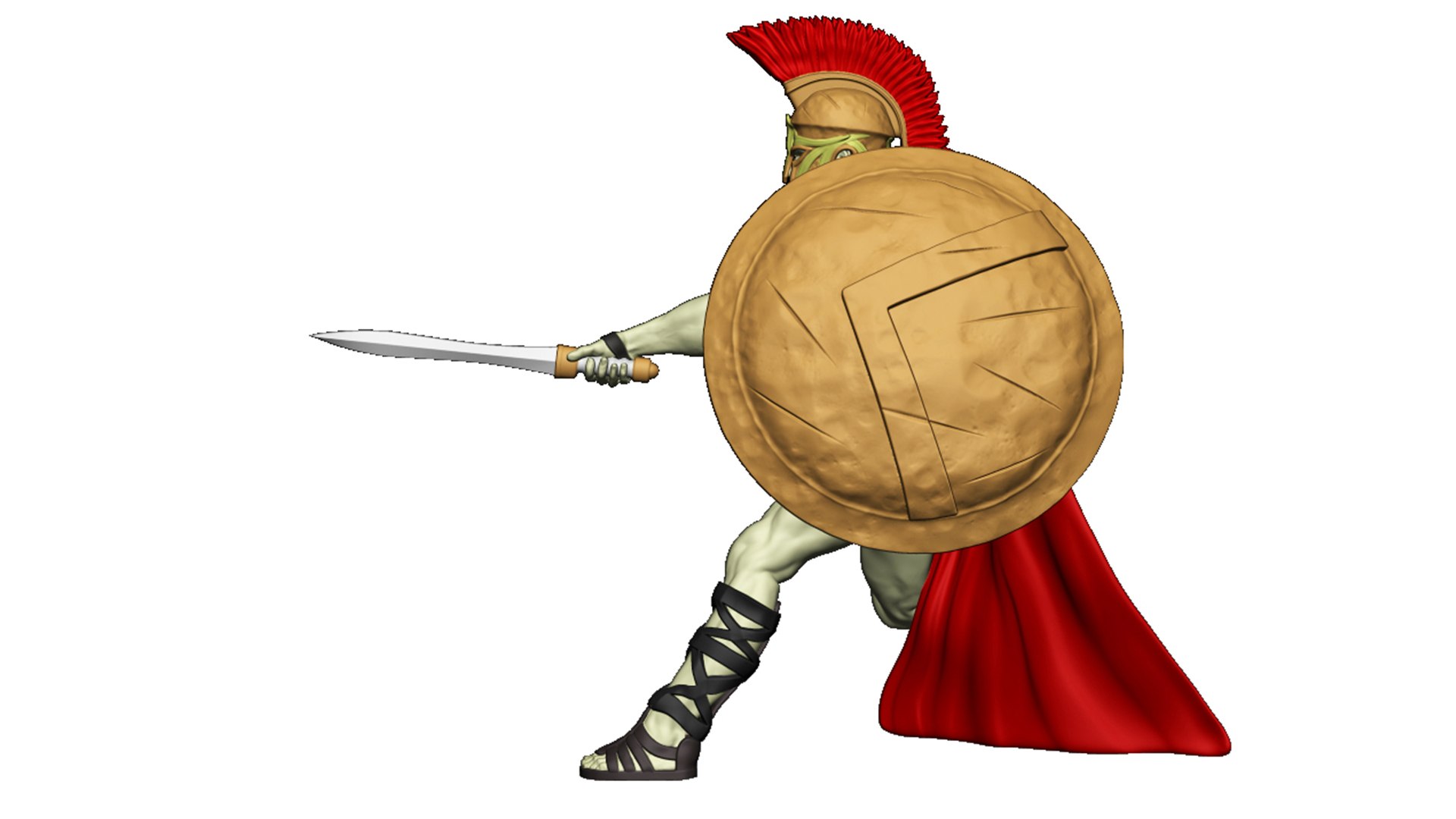 3D Spartan 12 Starter Set Light Spartan Army 3D Print Model ...