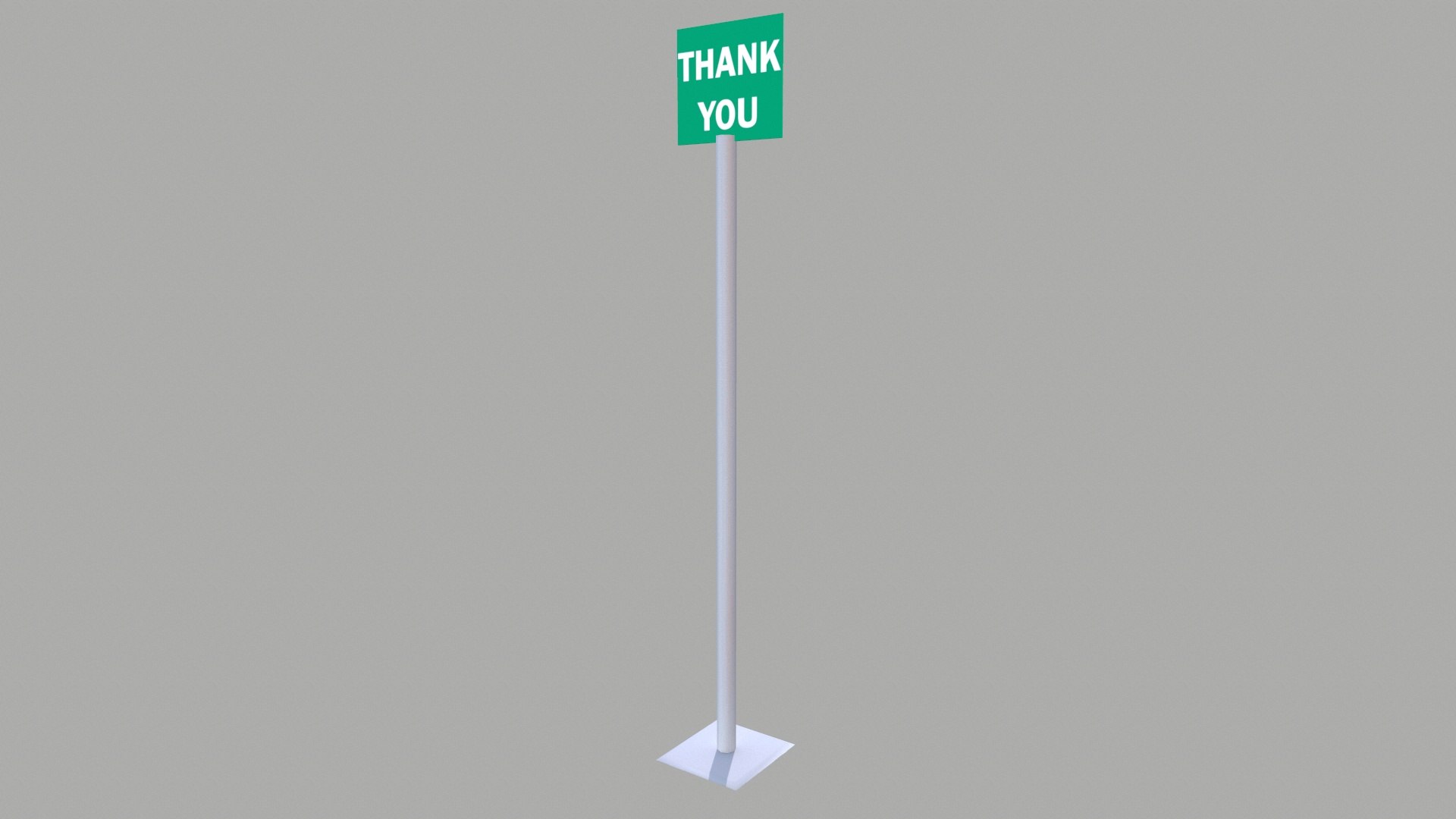 Thank You Stand Board 3D - TurboSquid 2308840
