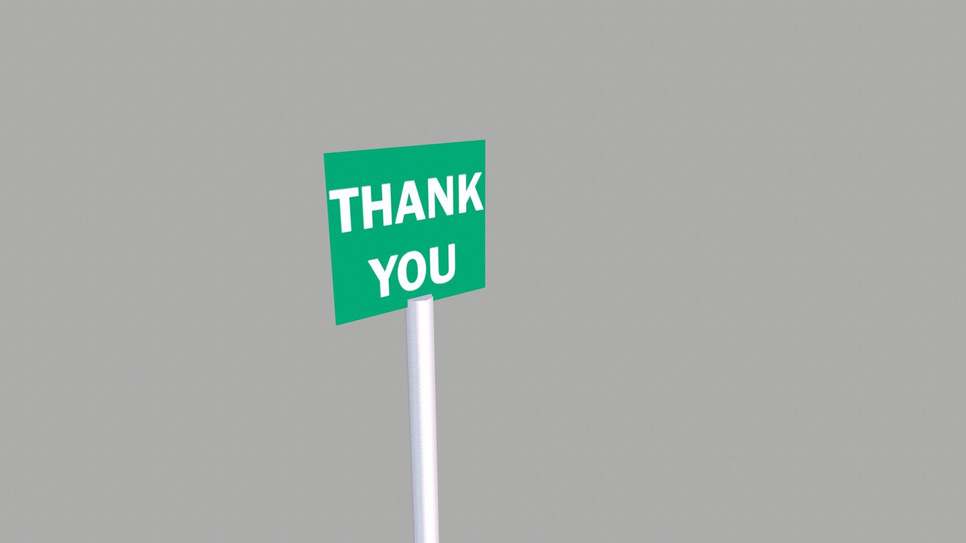 Thank You Stand Board 3D - TurboSquid 2308840